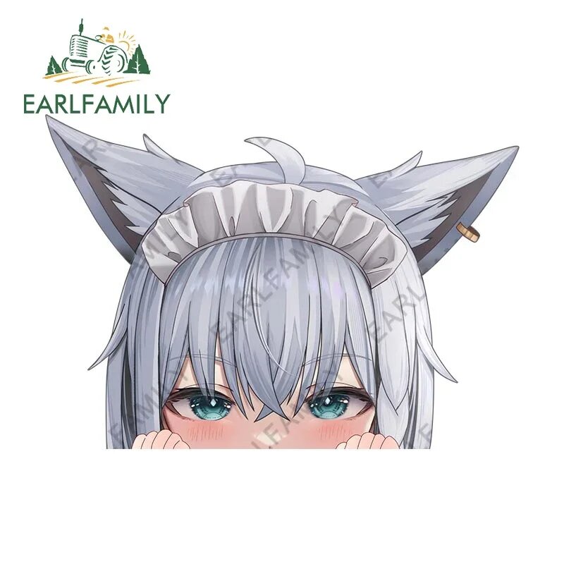 EARLFAMILY 13 см аниме Fubuki Peeker наклейка большая голова виниловая мультяшная YT-288782, 20cm