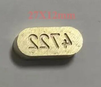 Латунный штамп для тиснения шин Michelin 4722 27x12mm
