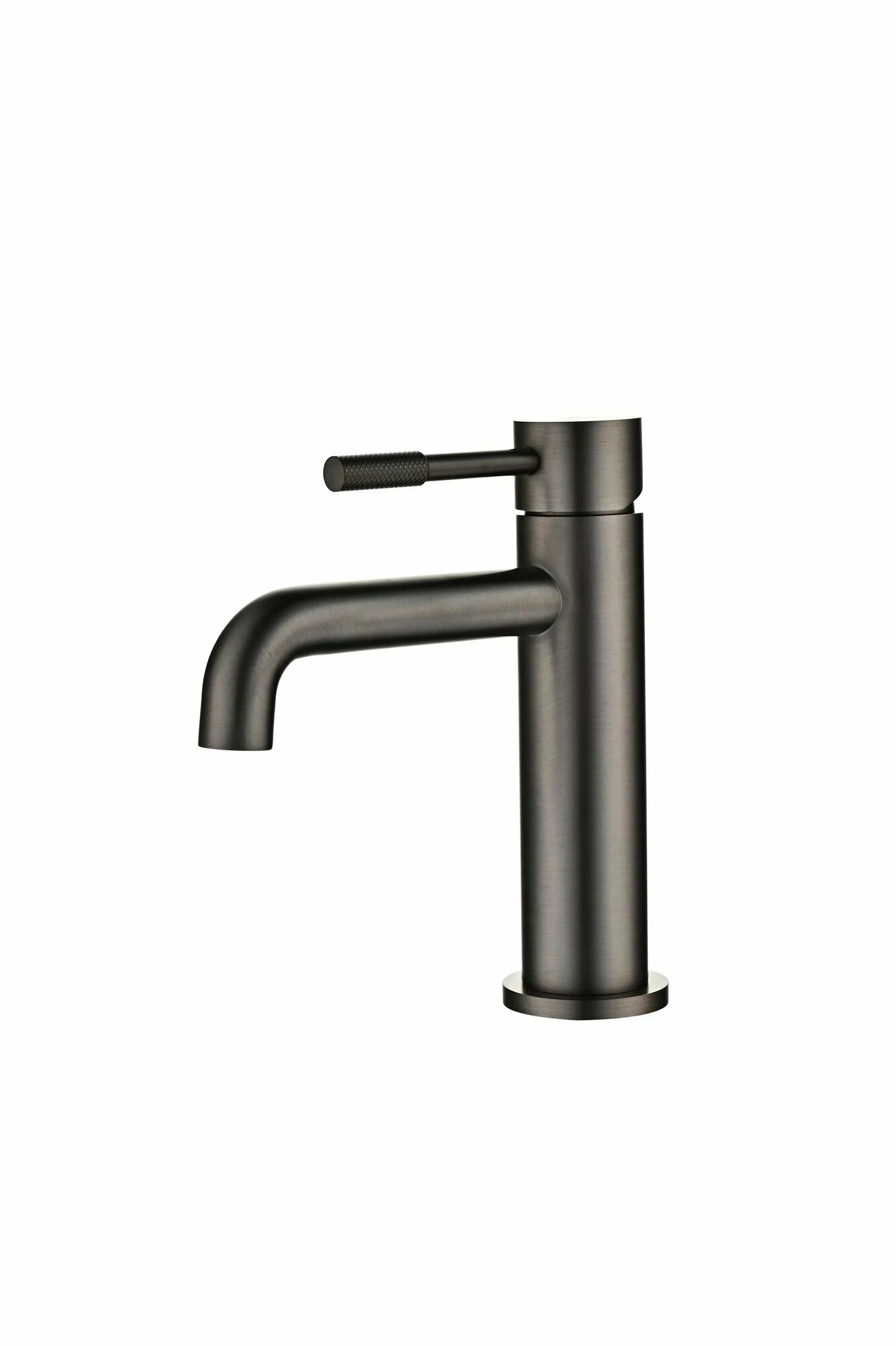 Смеситель для раковины KERN 1047 , цвет - оружейная сталь, латунь