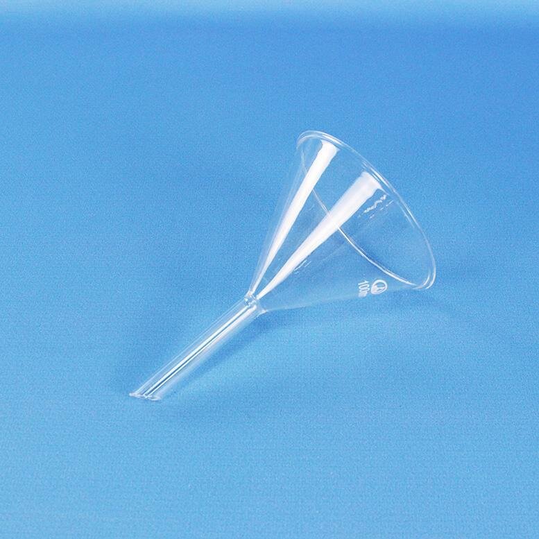 Воронка лабораторная, диаметр 100 мм, стекло, без шлифа