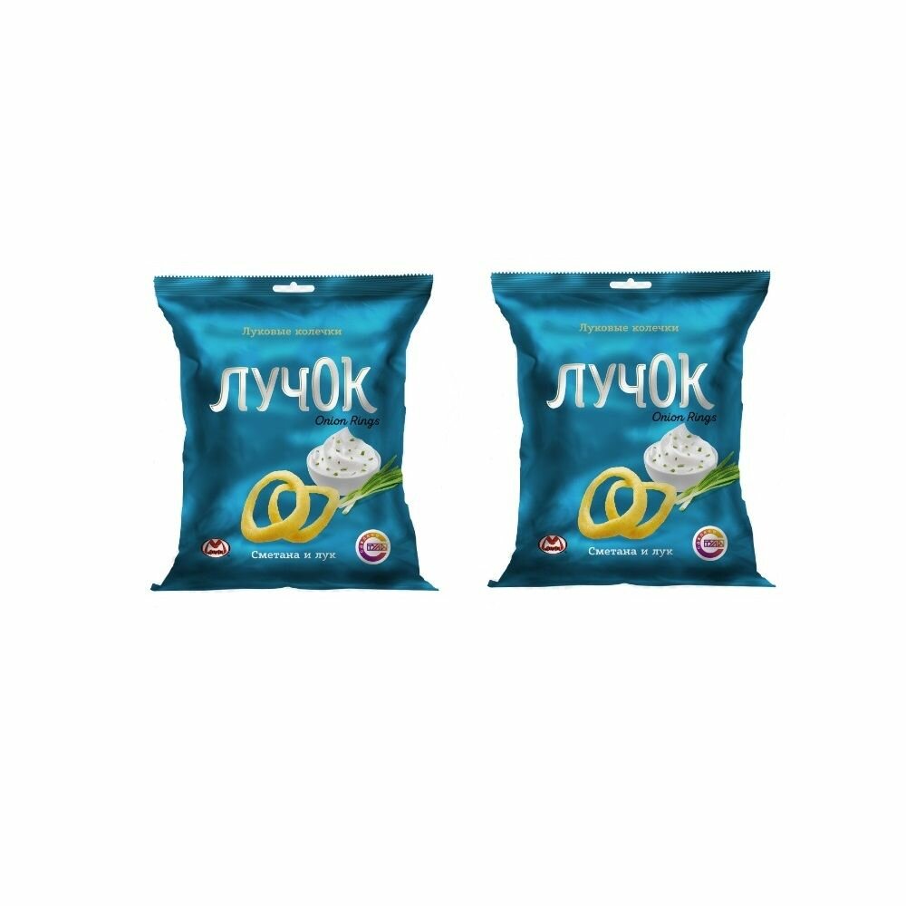 Матяш Лучок Чипсы со вкусом сметаны и лука, 35 г, 2 уп