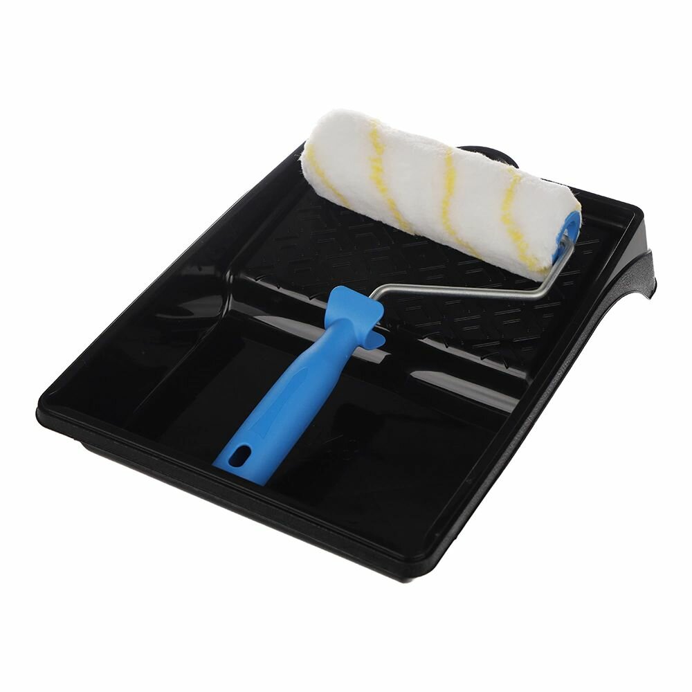 Валик для красок Русский маляр 18 см с ручкой и емкостью