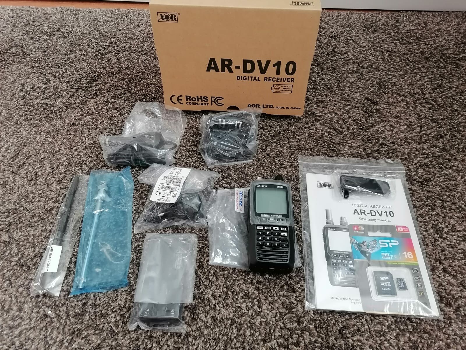 Широкополосный приёмник AOR AR-DV10 EU ver + GSSI PRO