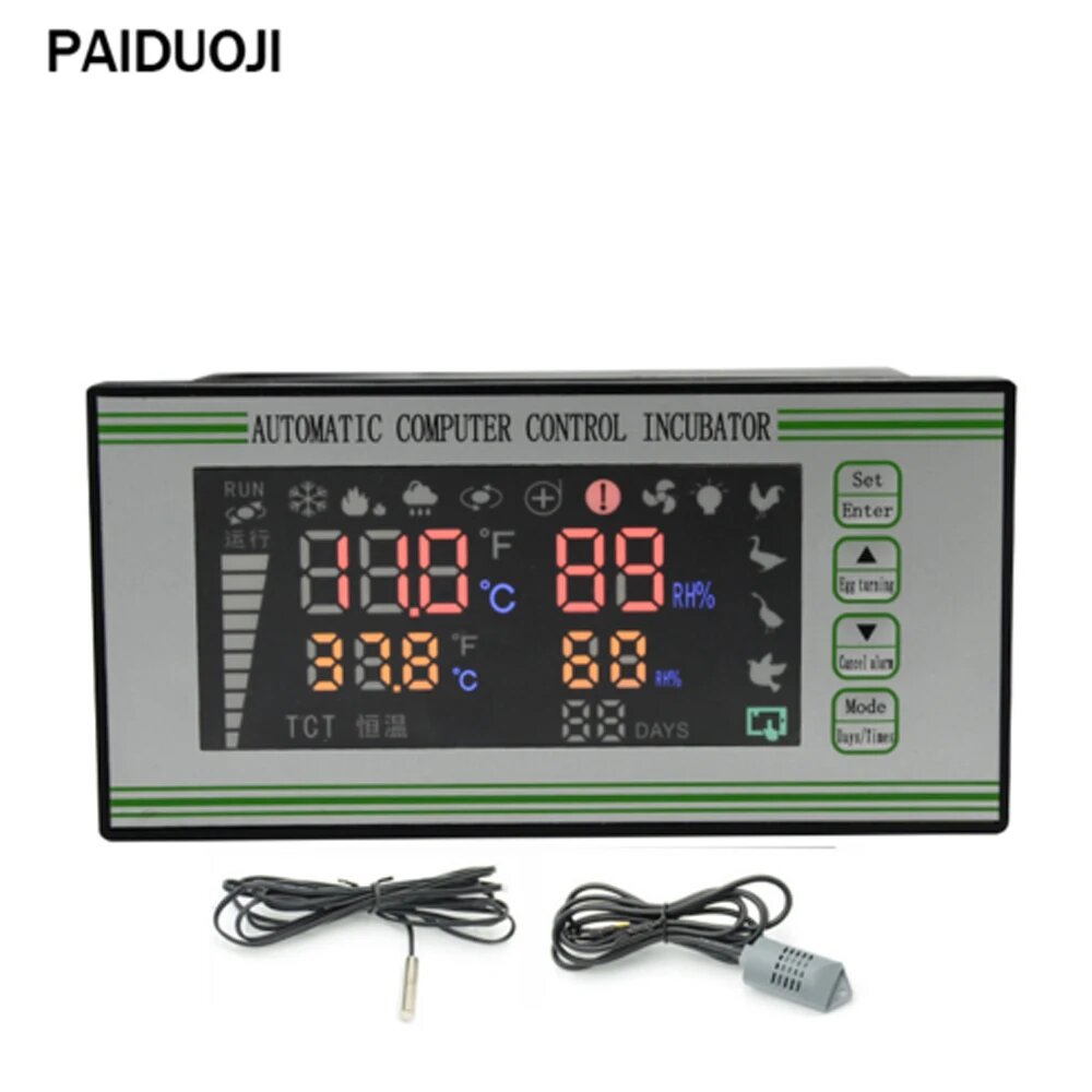 Интеллектуальный инкубатор для яиц Pid, регулятор температуры и влажности, термостат для инкубатора XM-18S