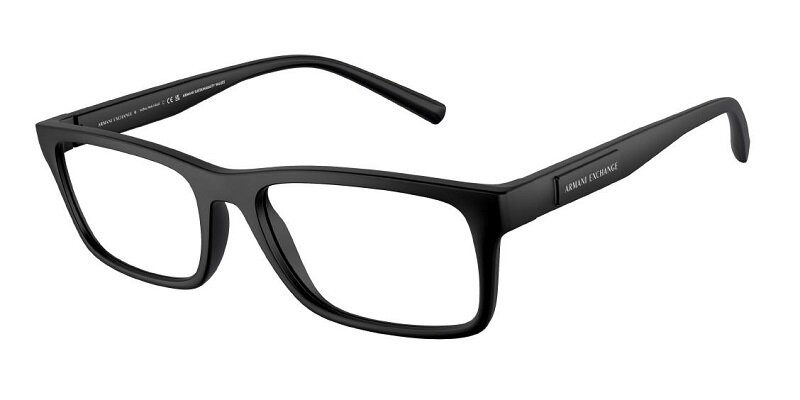 Оправа для очков Armani Exchange AX 3115 8078, прямоугольная, пластиковая, черная