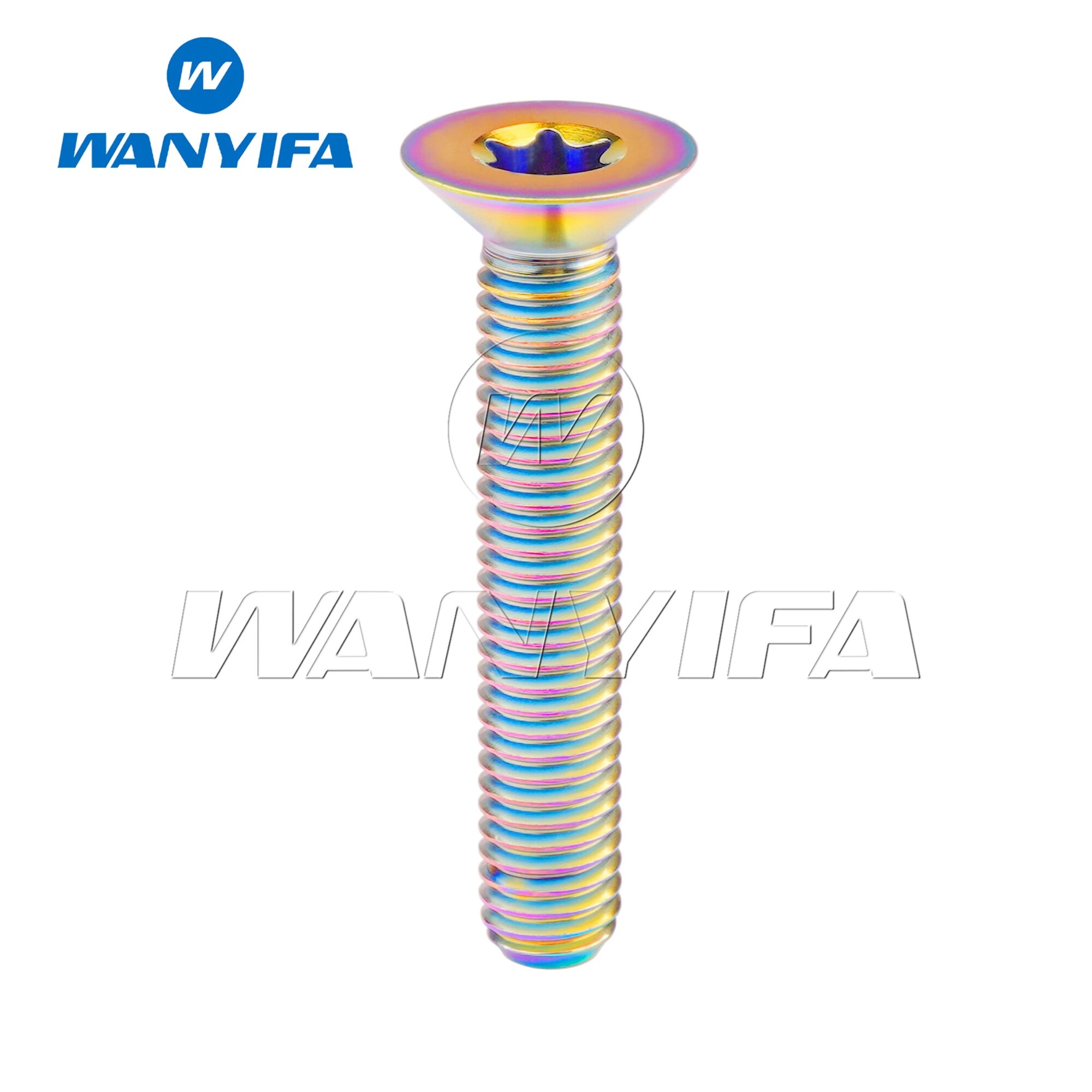 Титановые болты Wanyifa Ti M5M6x10-60 мм Torx M5 T25, Rainbow, 20mm