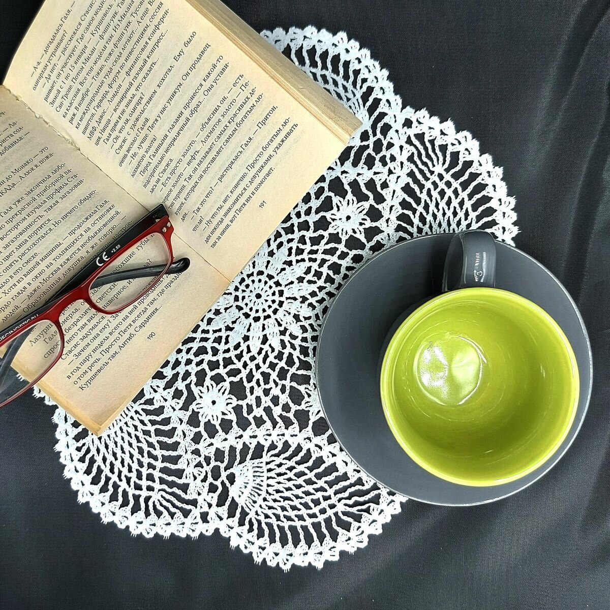 Набор из 12 салфеток сервировочных круглых Fine Lace JS923 диаметром 30 см