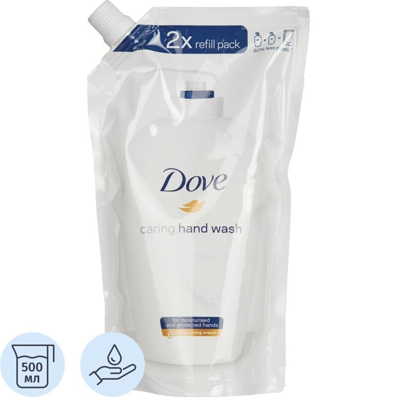 Жидкое крем-мыло Dove Красота и уход, Regular Refil, дой-пак, 500 мл (67078453)