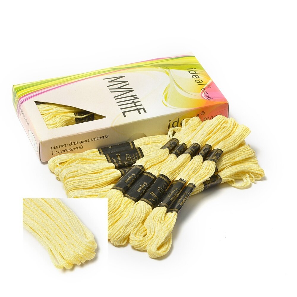 Нитки мулине IDEAL 100% хлопок, 24х8 м, цвет 131 (МУЛ. ТВ. IDEAL.131)