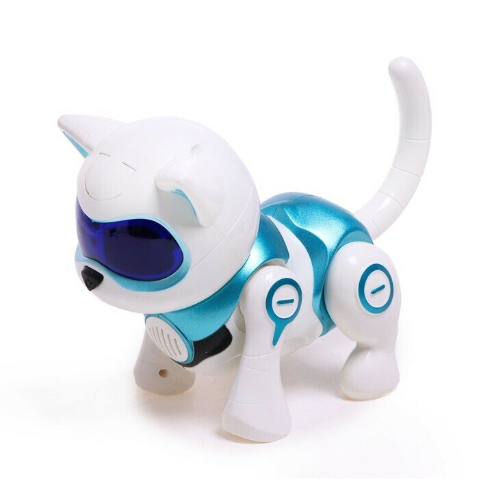 Интерактивный робот IQ BOT кошка Джесси, русское озвучивание, световые и звуковые эффекты, голубой