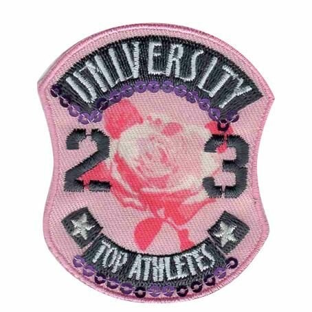 Термоаппликация HKM "University Top Athletes Rosenpri", полиэстер