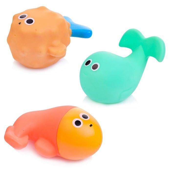 Набор игрушек для купания Oubaoloon 3 фигурки 8 см, в пакете (SDH168-20)
