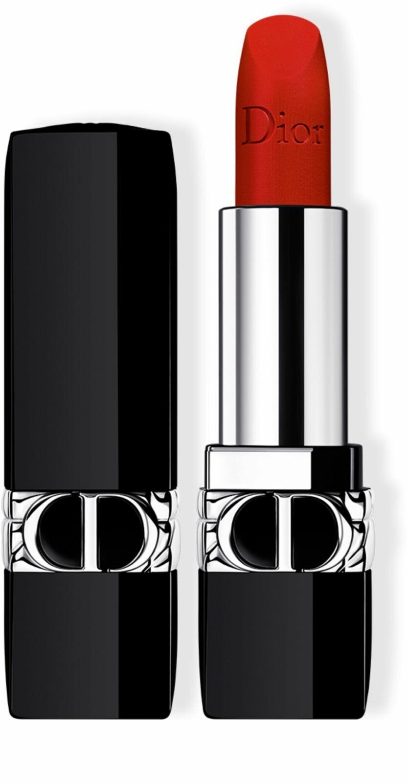 Губная помада прочный флакон многоразового использования DIOR Rouge Dior оттенок 999 Velvet 3,5 g