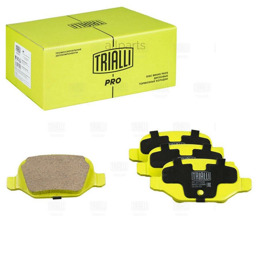 TRIALLI PF 0171CR Колодки торм. для а/м Лада Vesta SW (17-)/Лада Kalina Sport диск. зад. (керам.) PRO TRIALLI PF 0171CR