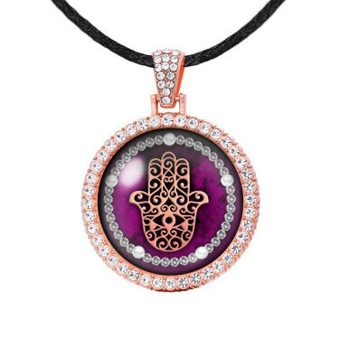 Амулет Хамса, цвет розовое золото