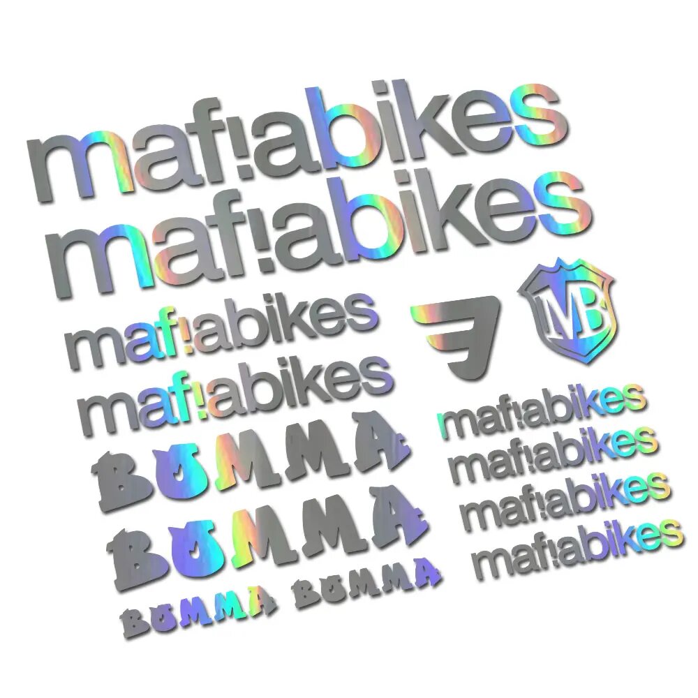 Для MAFIABIKES BOMMA велосипедная рама наклейки виниловые наклейки для езды на велосипеде MTB BMX белый
