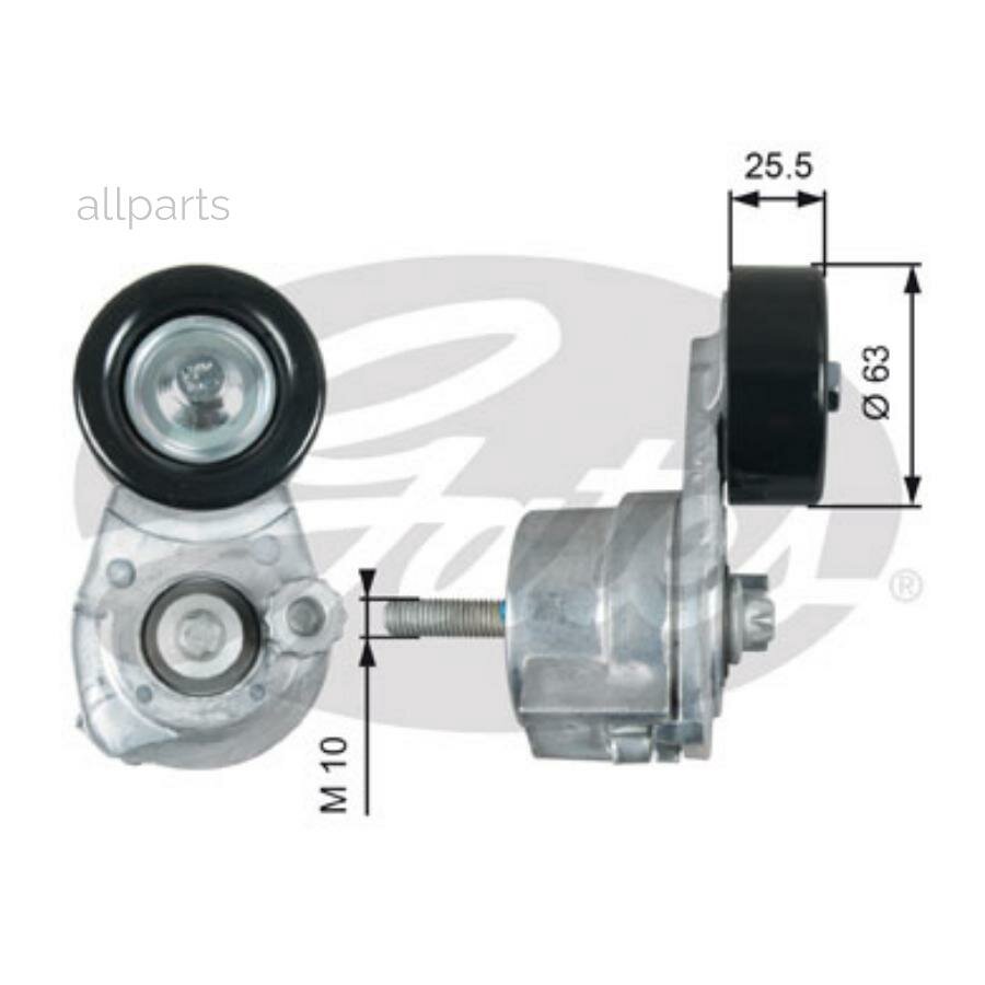 GATES T39160 Ролик натяжной GATES T39160