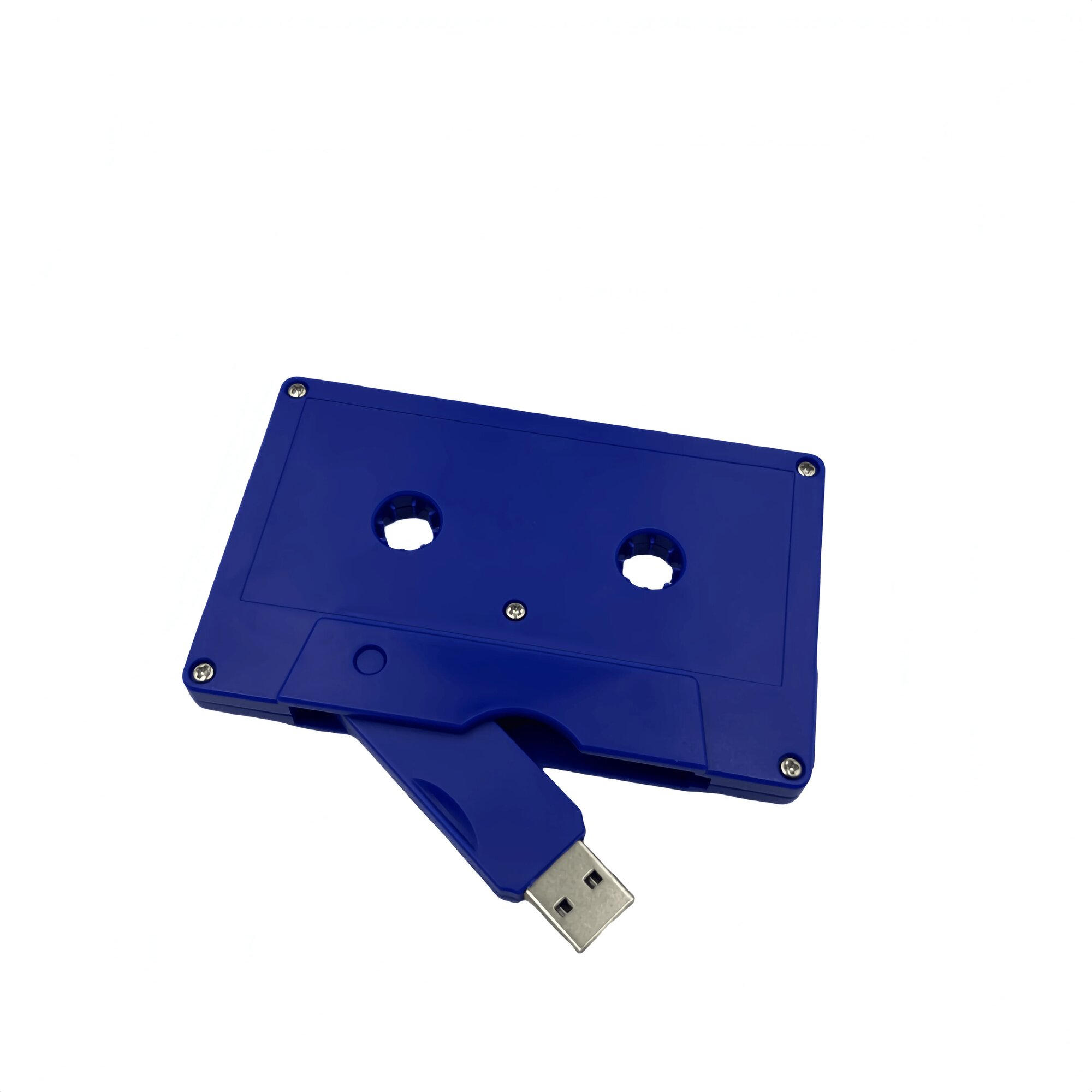 USB флешка PASSIOTTON 16ГБ, синяя, в виде кассеты