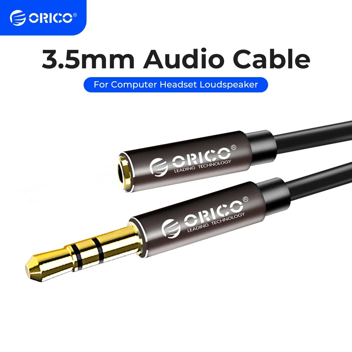 ORICO AUX кабель 3.5 мм, 0.5M