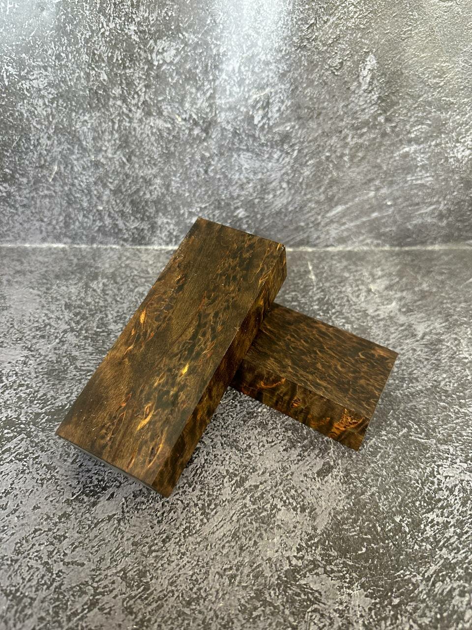 Брусок для ножа карельская береза , коричневый