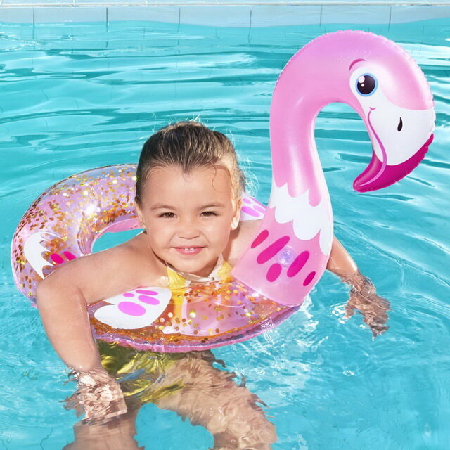 Детский надувной круг Фламинго 61*61 см, Bestway, 36306-1