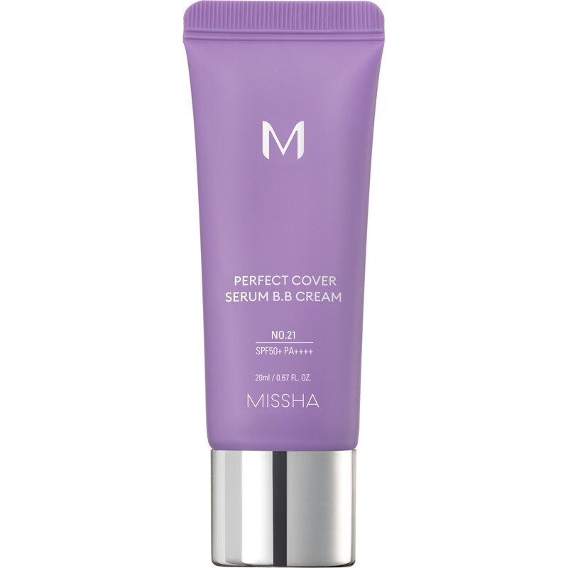 BB-крем MISSHA Perfect Cover Serum Тональный с антивозрастной сывороткой для сияния кожи, SPF 50 /PA, тон 21, 20 мл
