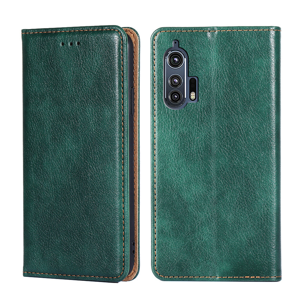 Чехол-книжка MyPads для Motorola Edge Plus (2020) / Моторола Эдж Плюс 2020,(зеленый)