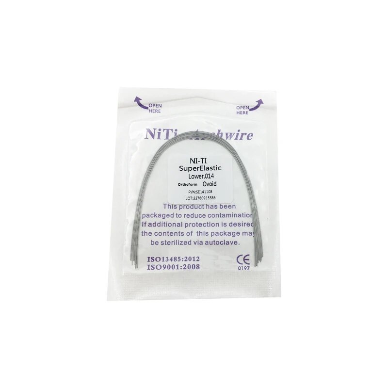 Ортодонтический провод Super Elastic NITI, Цвет: 014 lower