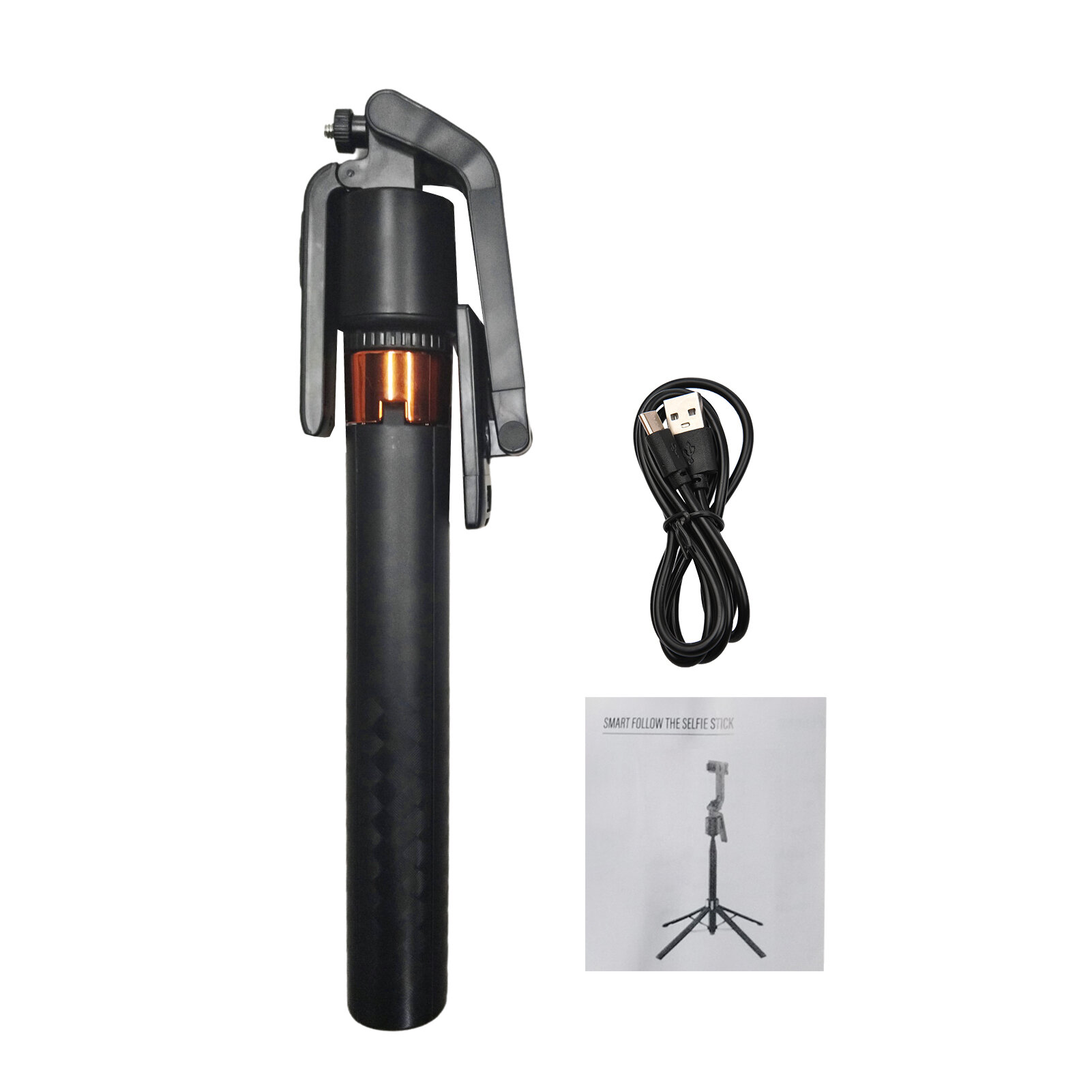 Штатив-селфи-палка с автоматическим отслеживанием лица, выдвижная, 180 см/71 дюйм, вращающаяся на 360°, управление жестами, с винтовым креплением 1/4 дюйма, дистанционный затвор для видеоблогов, прямых трансляций, групповых фото и видеосъемок.