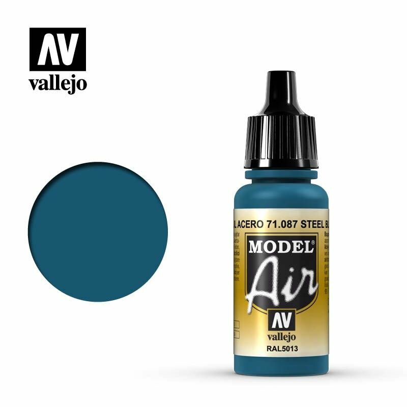 Краска для аэрографа 71087 Model Air - Steel Blue Vallejo 71087