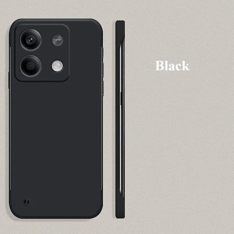Чехол для Xiaomi Redmi Note 13 Pro 5G, черный, матовый