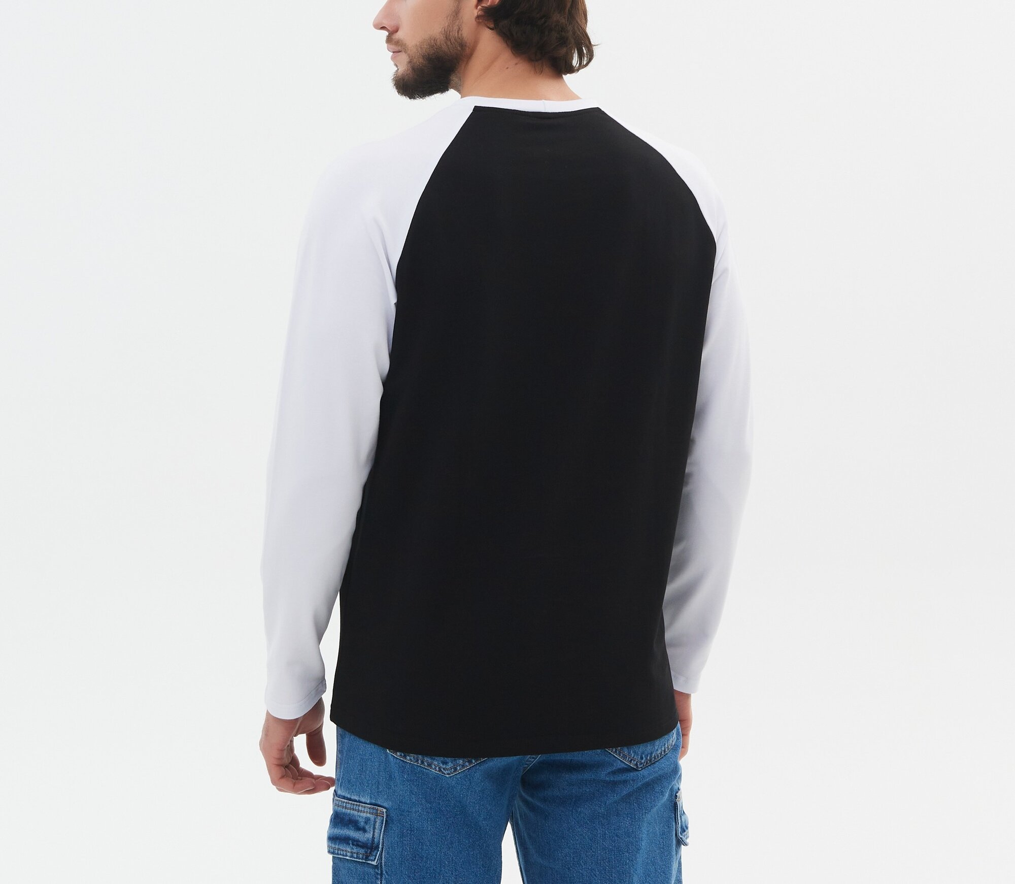 Лонгслив TF APPAREL СВЕЧА, размер L, , белый/черный — фото 1
