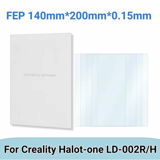 Пленка FEP 200x140x0,15 мм для 3D-принтеров Creality Halot-one LD-002R, 5 шт