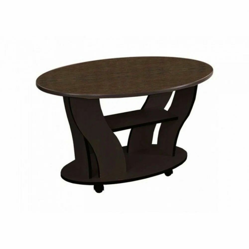 Стол журнальный СЖ-5 официант Венге ширина 95 см ЛДСП для спальни для гостиной в зал с полкой