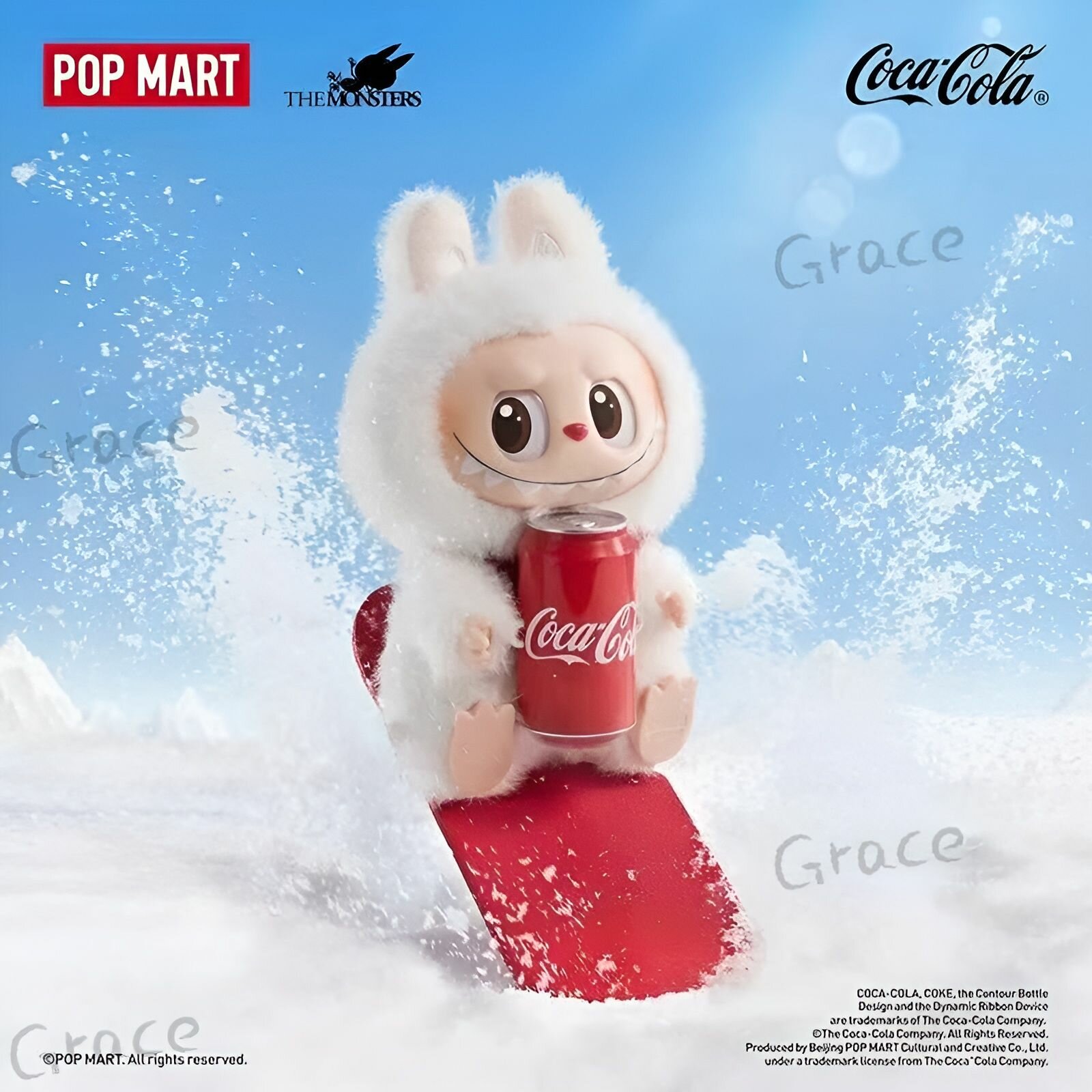 Коллекционная виниловая фигурка "THE MONSTERS Coca-Cola Series" от POP MART - Слепой бокс-сюрприз