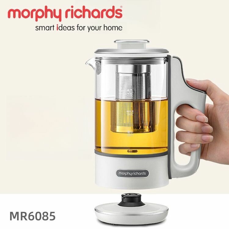 Чайник электрический заварочный фито с регулировкой температуры Morphy Richards MR6085 Tea Maker, серый