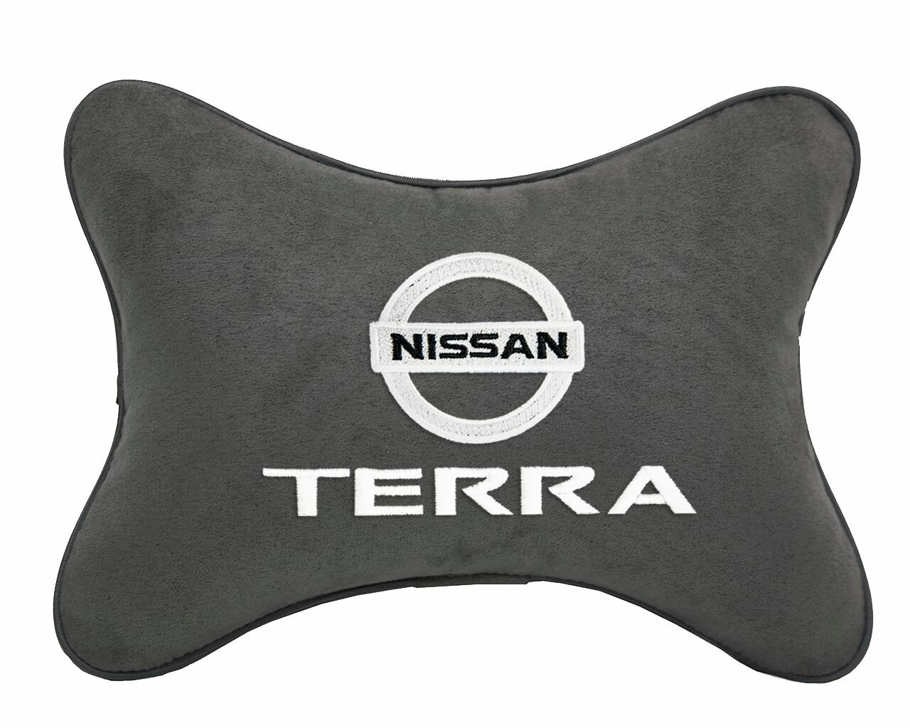 Подушка на подголовник темно-серая алькантара NISSAN Terra