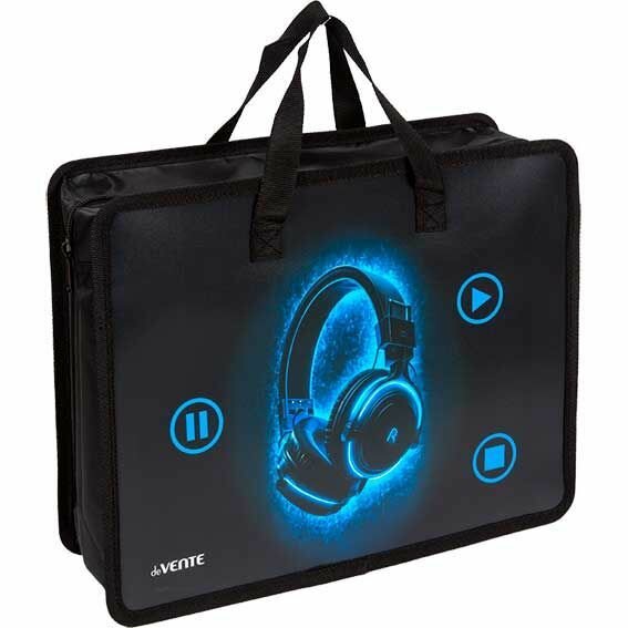 Папка с ручками А4 для тетрадей изо и технологии Headphones с расширением 10 см