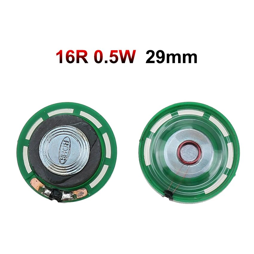 Динамик 16R 0.5W 29mm, зеленый