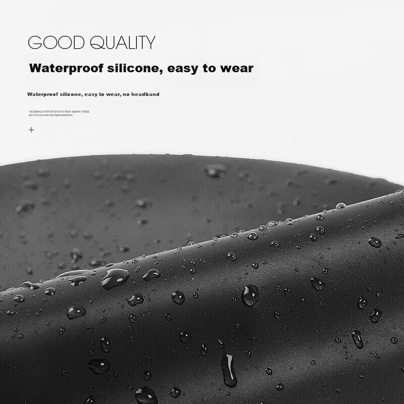 PEAK Silicone Swimming Cap, Waterproof, Ear Protection, Comfortable, Large Capacity for Long Hair, Suitable for Men And Women, Adult Professional Training