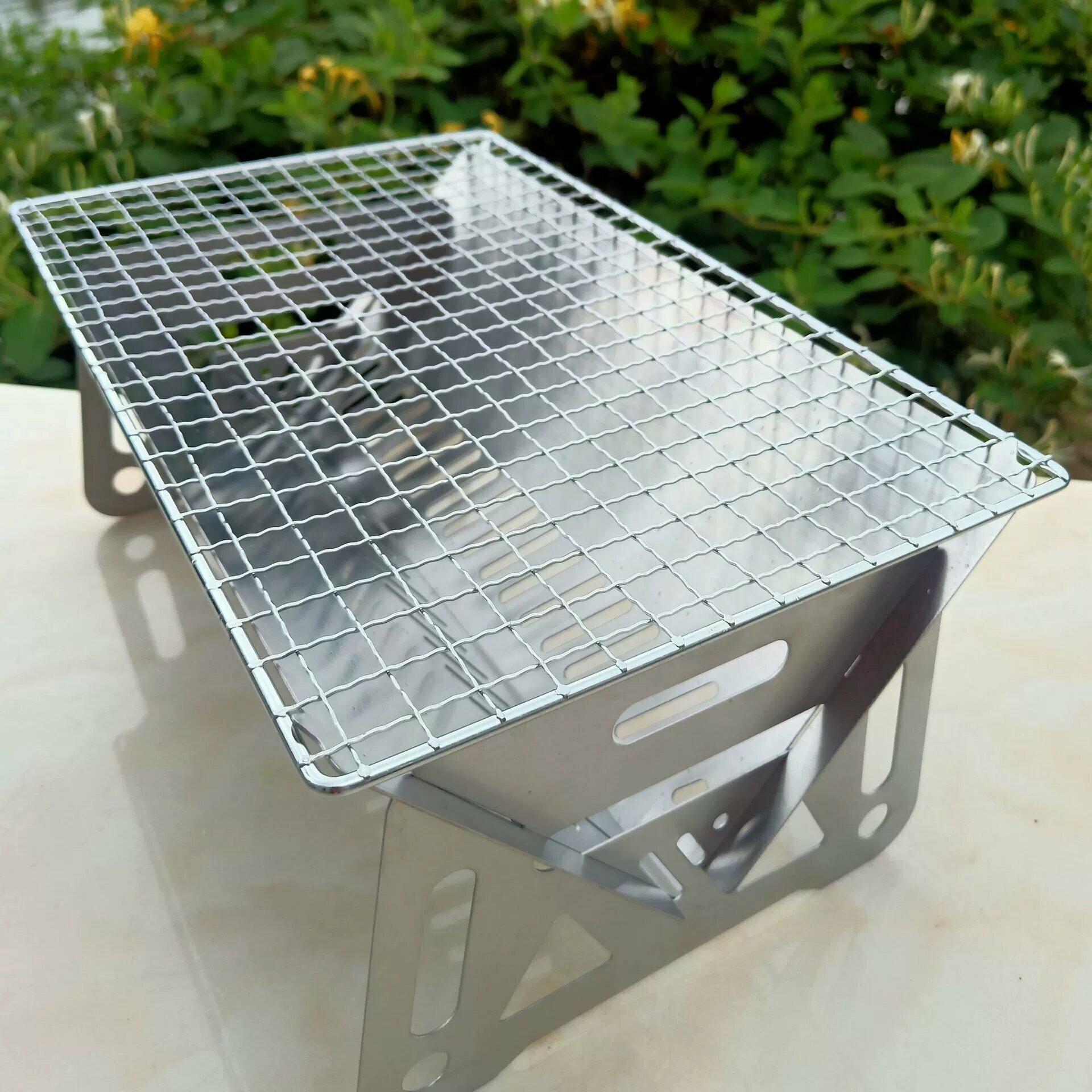 Складной мангал из нержавейки | Портативный для пикника | Приготовление на углях