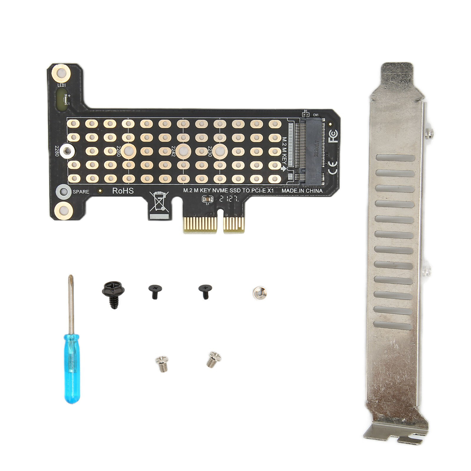 Плата расширения M.2 NVME на PCIeX1. Хорошее рассеивание тепла. Стабильная работа. Компьютерные аксессуары Ph41x1.