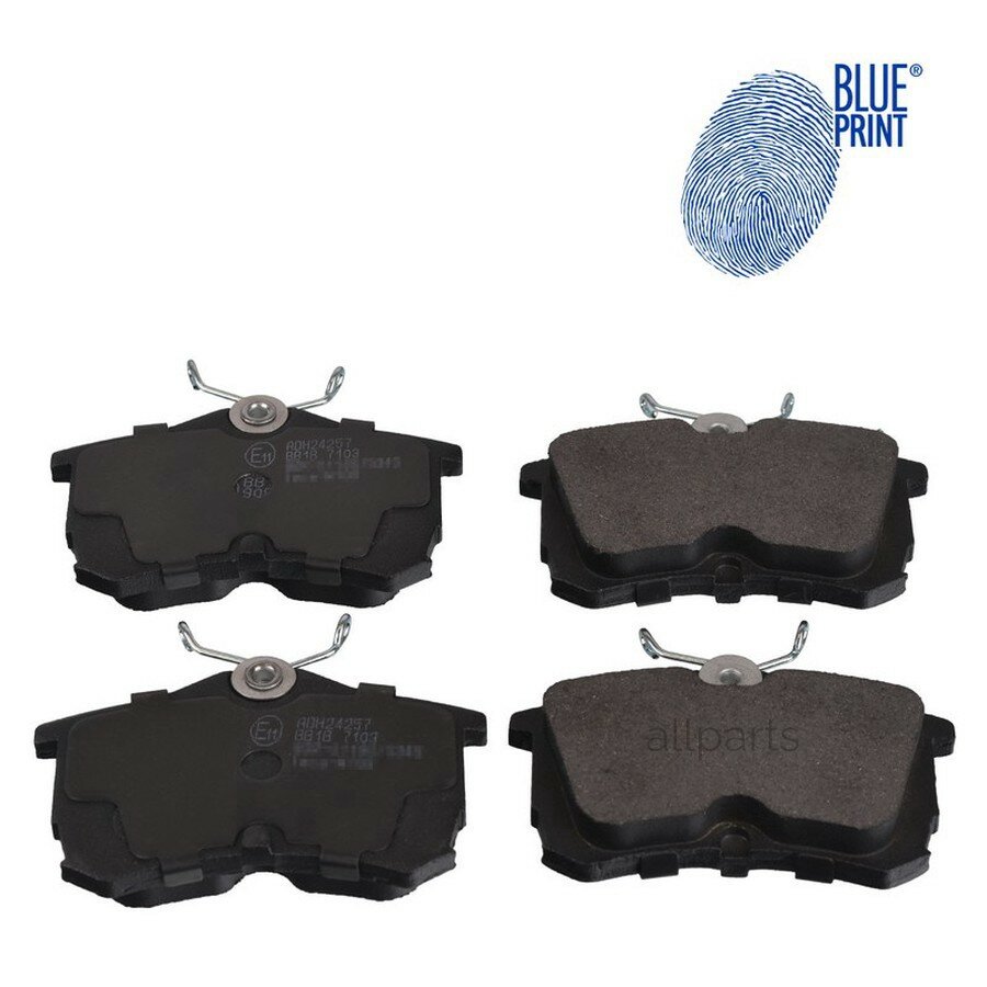 BLUE-PRINT ADH24257 Колодки тормозные дисковые HONDA: ACCORD VII 1.8 i, 2.0 Turbo DI, 2.0 i, 2.2 Type-R, 2.3, 2.3, 2.4 97-03, ACCORD VII Hatchback 1.8 i, 2.0, 2.0 TDi, 2.3 99-02, ACCORD VII