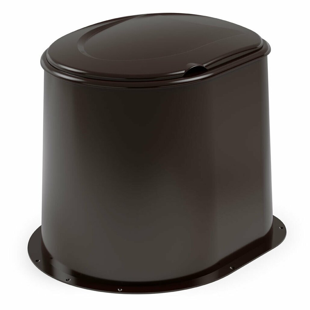 Дачный туалет из пластика «Альтернатива» цвет мокко, надежный, легкий