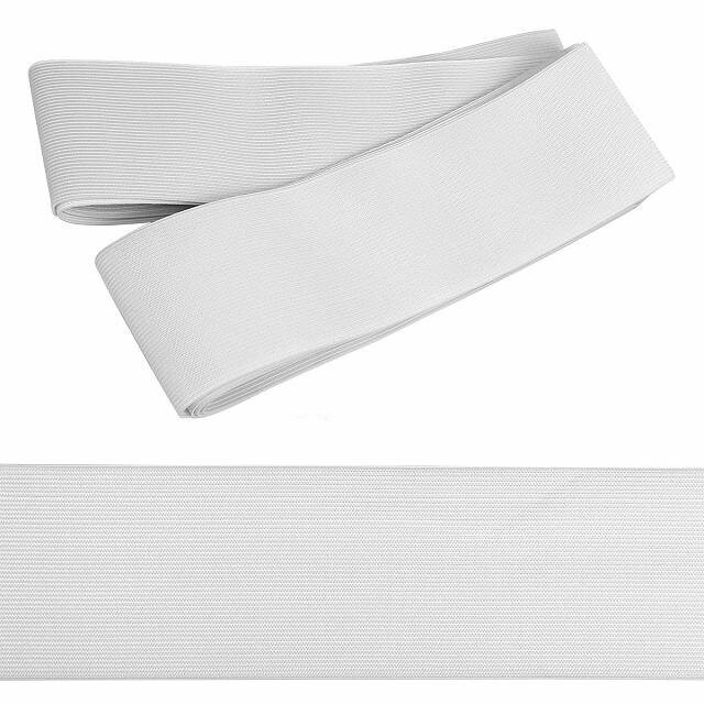 Резинка вязаная стандарт 80мм белый уп. 5м