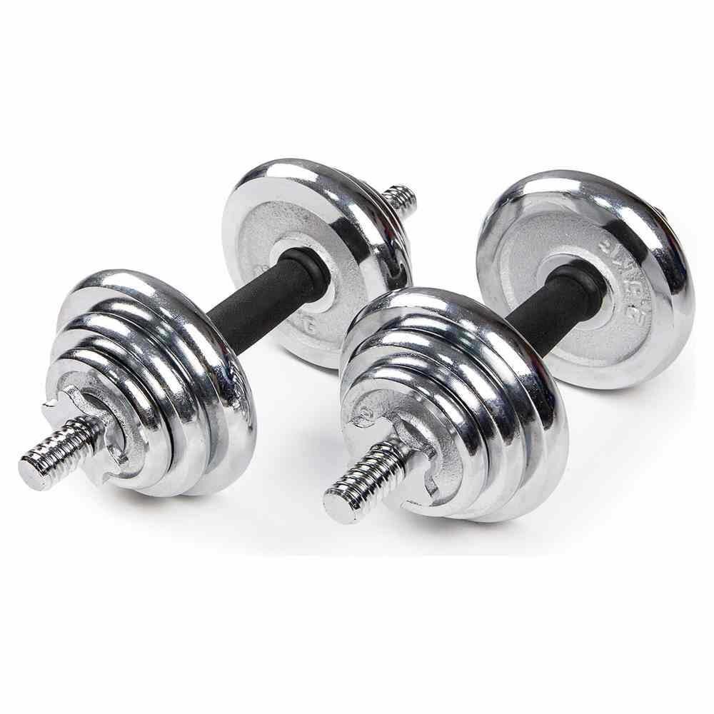 Гантели разборные хромированные в кейсе 15 кг