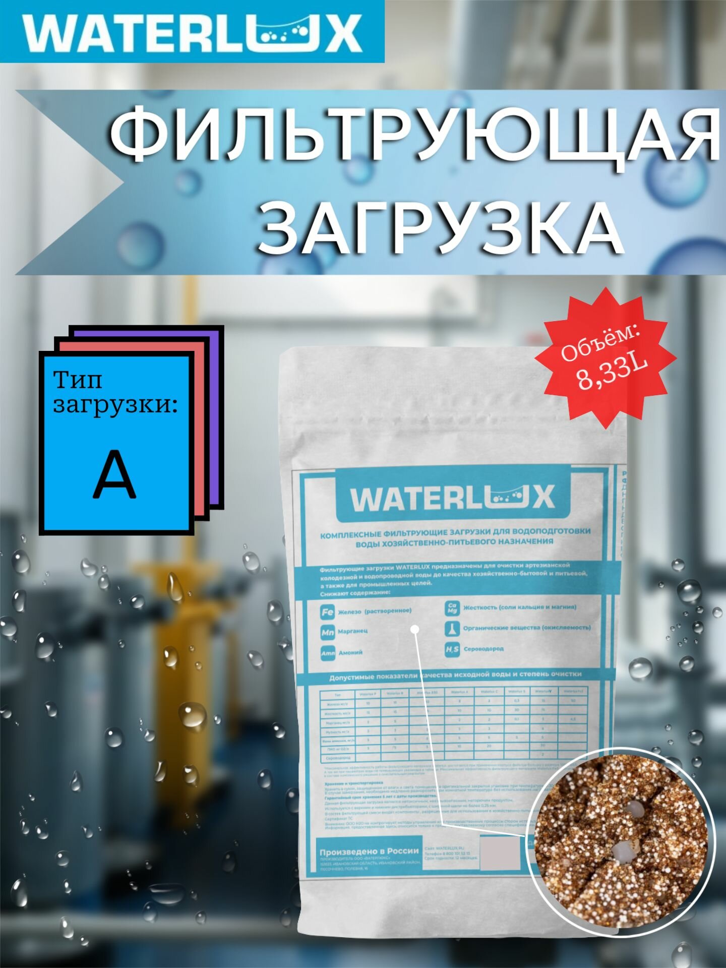 Универсальный фильтрующий материал WATERLUX A