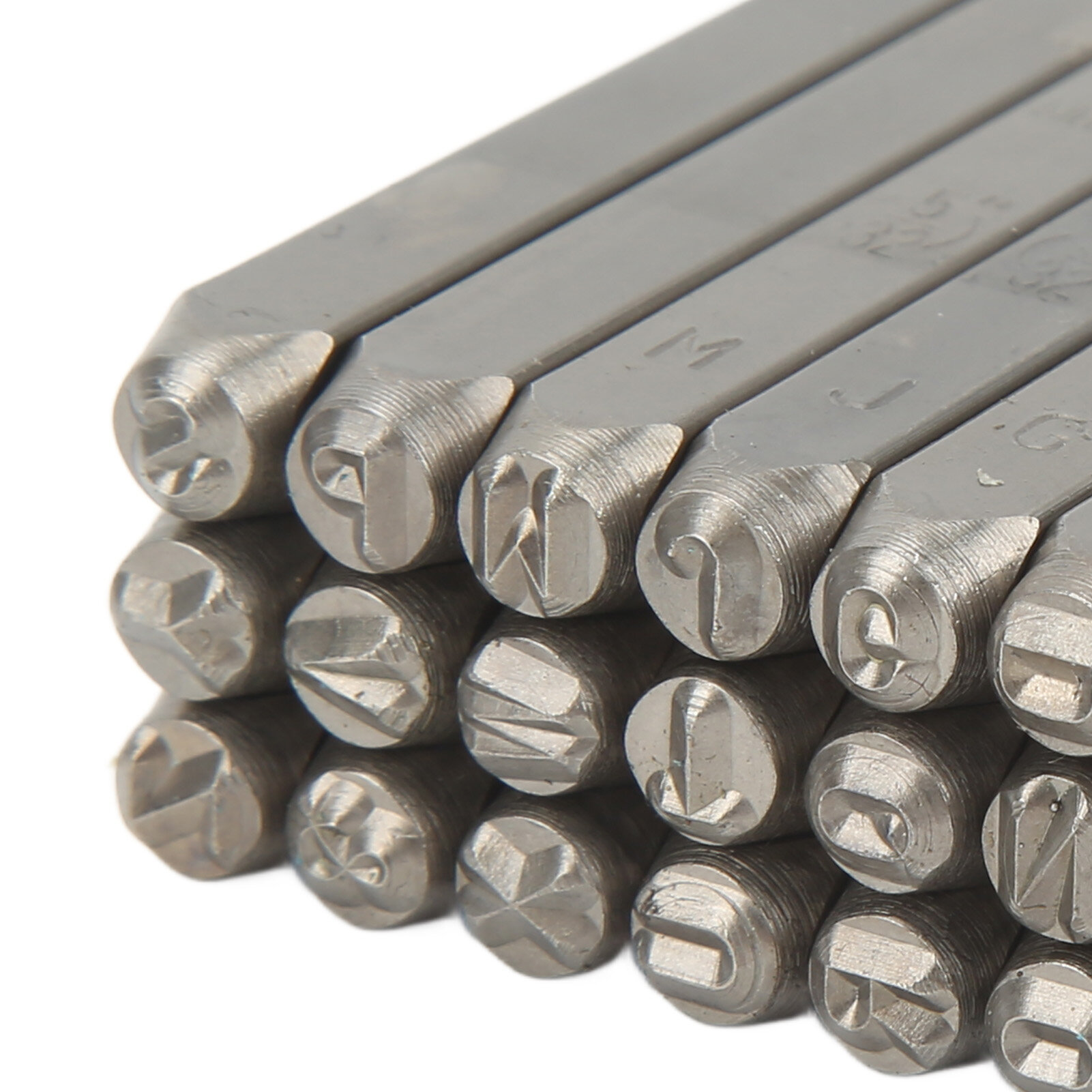 27 шт. металлические штампы из высокоуглеродистой стали, металлические штампы с буквами, набор штампов для ювелирных изделий из кожи с коробкой для хранения, 4 мм, буквы