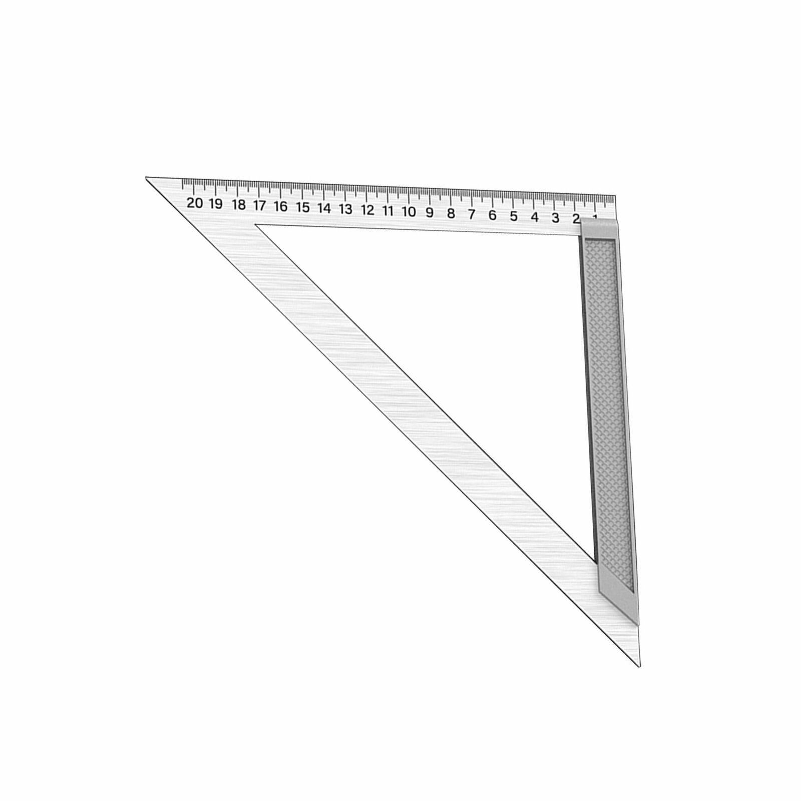 Линейка-треугольник из нержавеющей стали для инженеров и архитекторов 150/200/300 мм