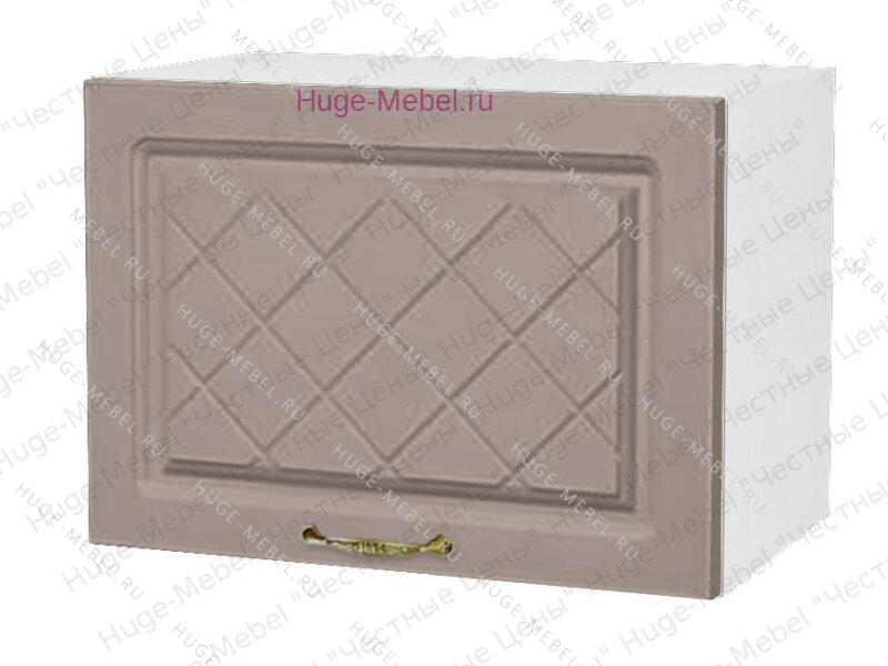 Антресольный кухонный шкаф верхний 400 Модена (дуб кофе) Huge Mebel . Ширина 400 Высота 358. Кухонные шкафы